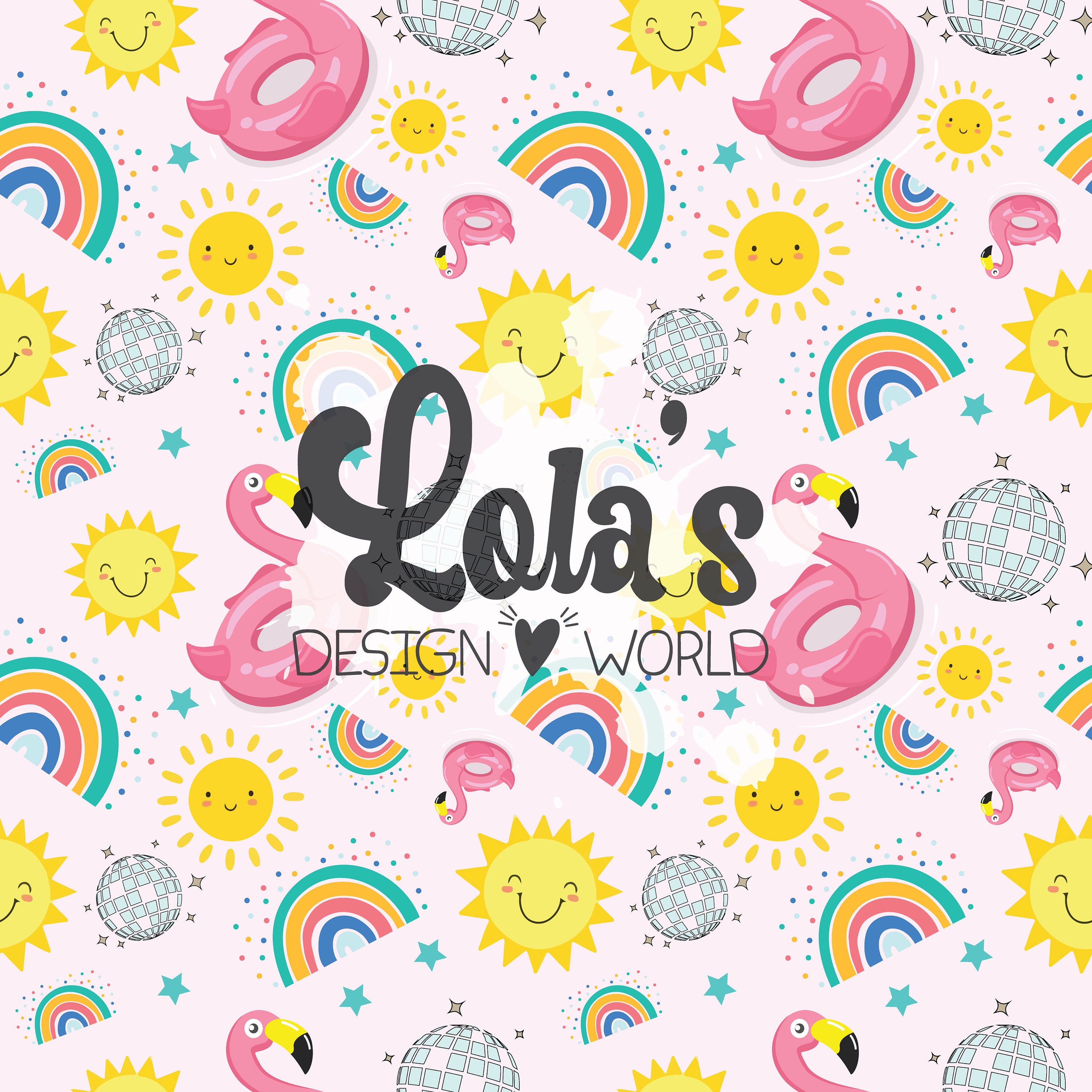 Summer Float Pool Party Seamless Pattern, Repeat Pattern for ...