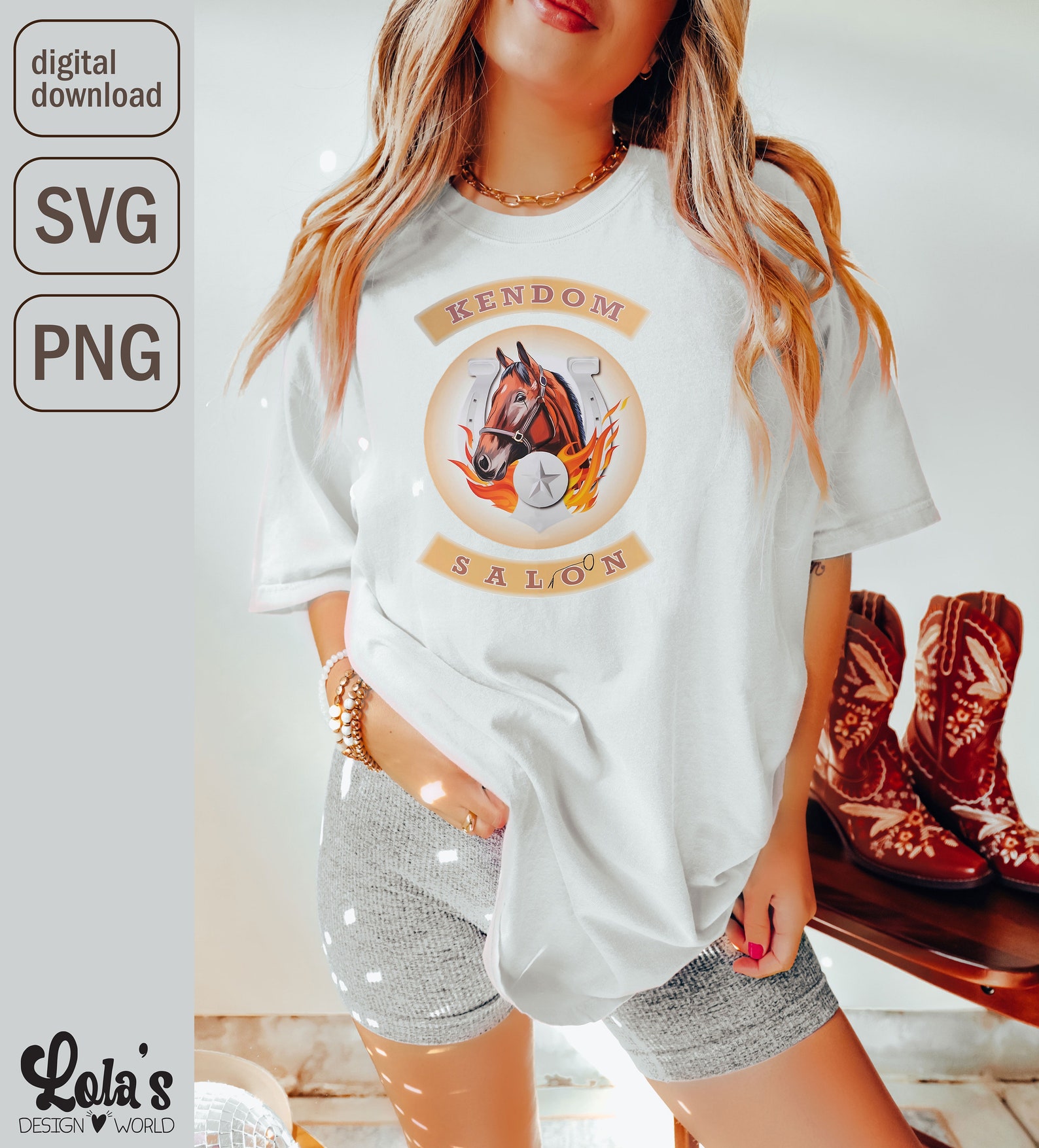 Kendom Saloon PNG, Kendom Saloon SVG, Barbi Ken Design, Kendom Salon - Etsy