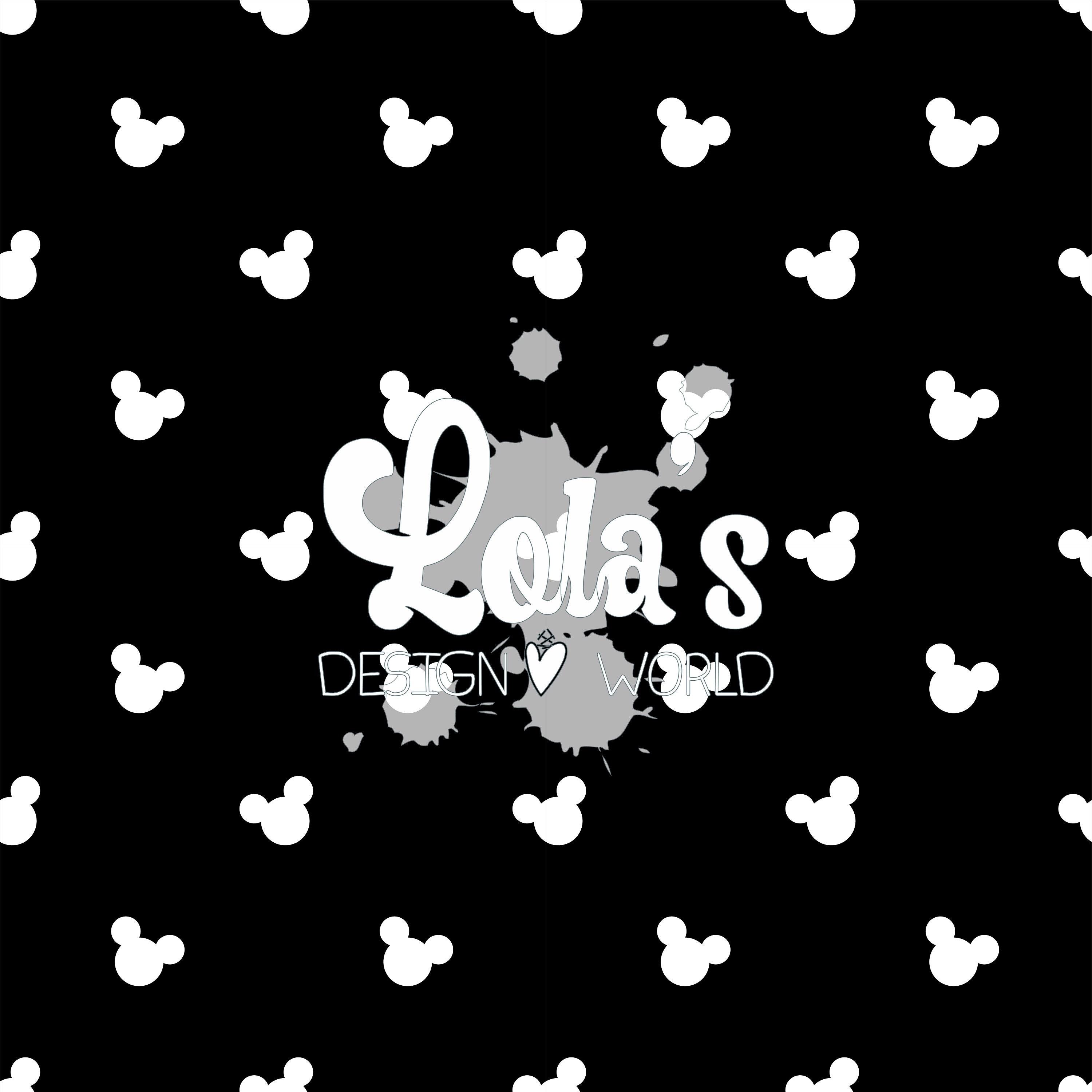Black and White Mouse Seamless Pattern, Mouse Seamless Pattern ...