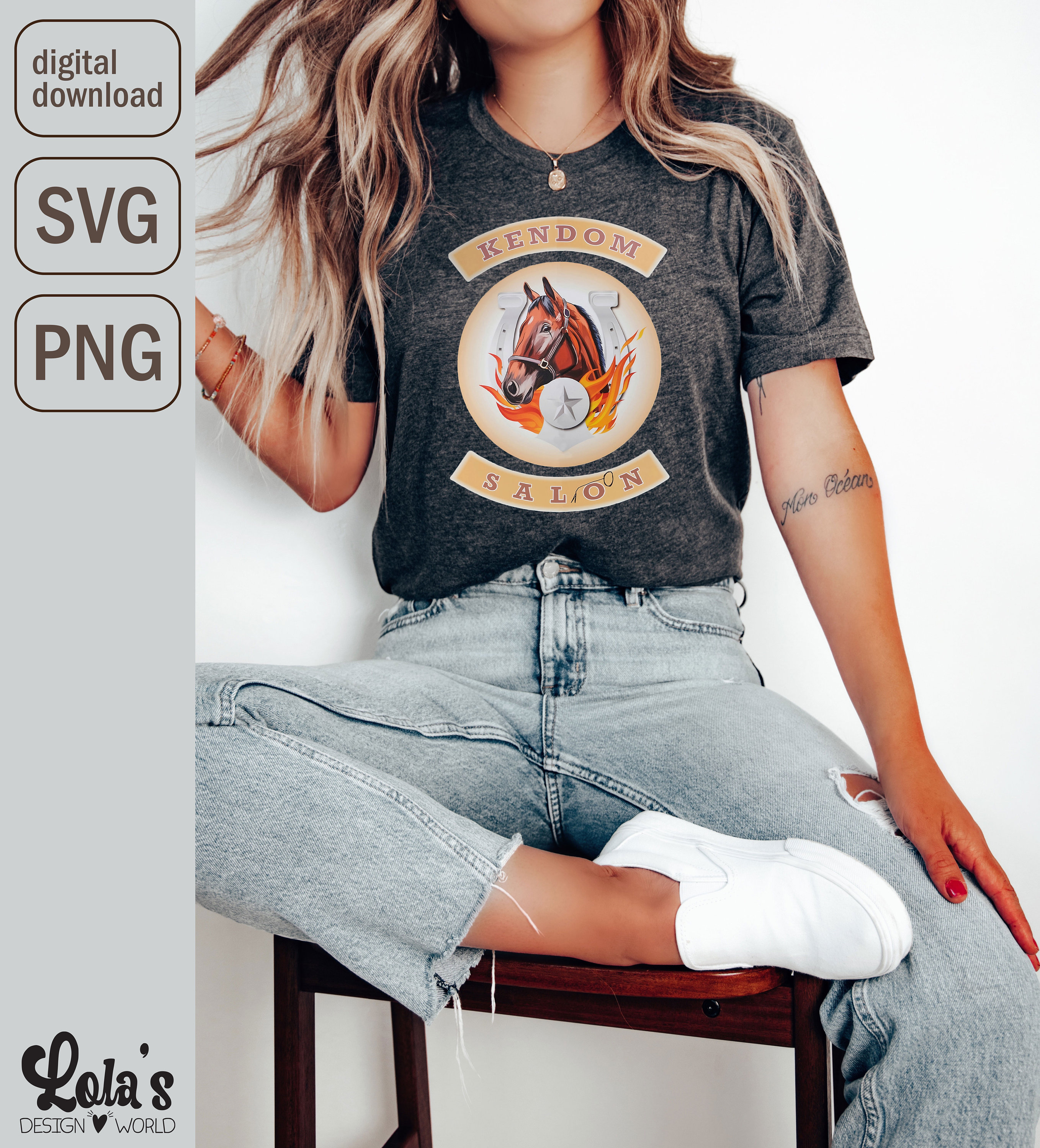 Kendom Saloon PNG, Kendom Saloon SVG, Barbi Ken Design, Kendom Salon - Etsy