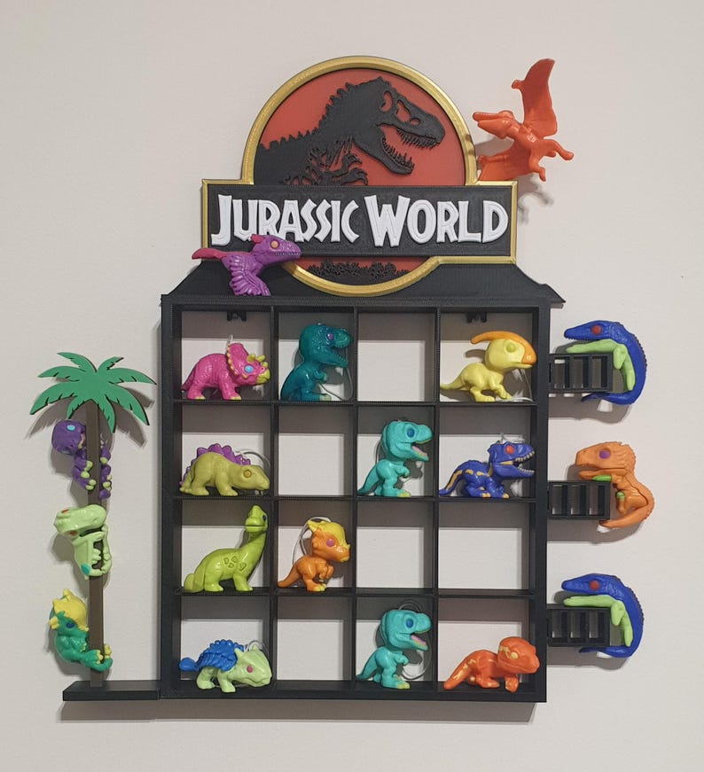 Shelf for Kinder Joy Jurassic World Mini Funko Pop Figurines - Etsy