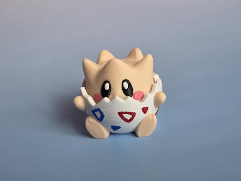 Togepi Fidget Clicker 3D Printed Pokemon Inspired Desk Toy Sensory ...