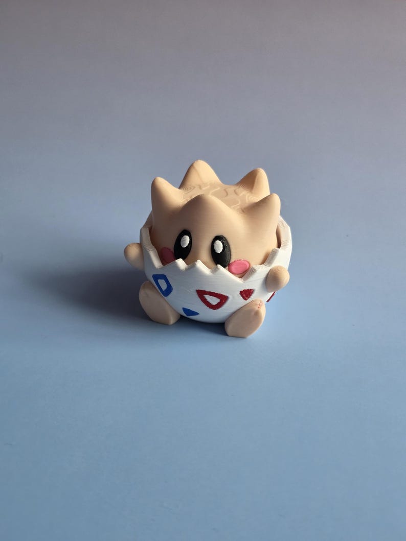 Togepi Fidget Clicker 3D Printed Pokemon Inspired Desk Toy Sensory ...