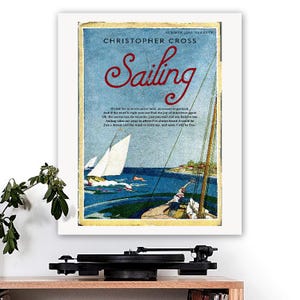 Christopher Cross-inspired 'sailing' Mashup Song Poster - Etsy
