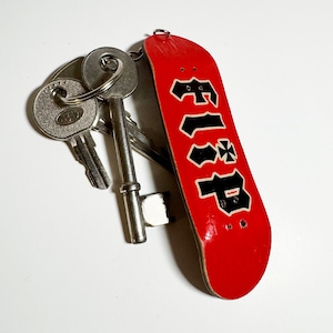 Handmade Personalized Wooden Fingerboard Keychain - Custom Name ...