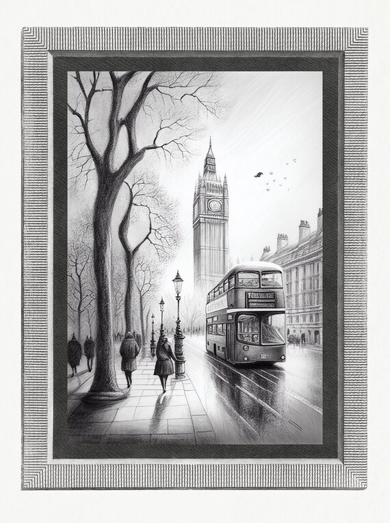 Big Ben Pencil Drawing