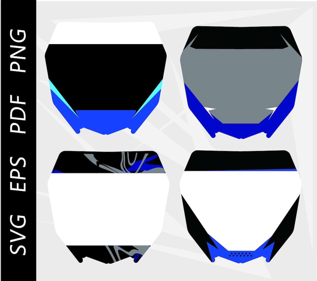 Motocross Racing Number Plate, Mx Plate, Custom Mx Number Plate, Svg ...