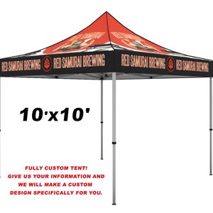 10'x10' Custom Business Canopy, Business Canopy, Custom Canopy, Custom ...