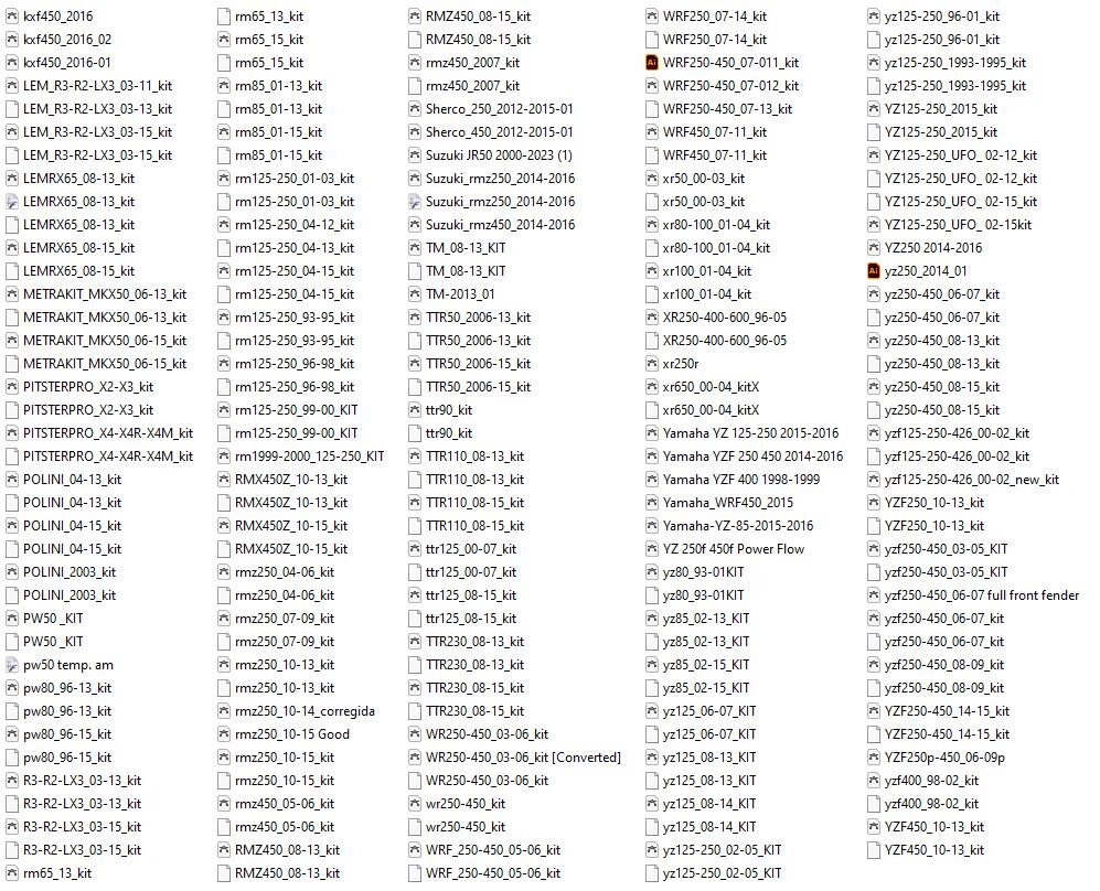 Motocross Templates, 1990-2022 Bundle, Mx Templates, Dirt Bike ...