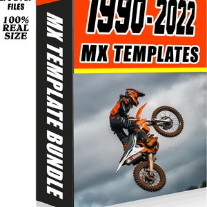 Motocross Resume Template - Etsy