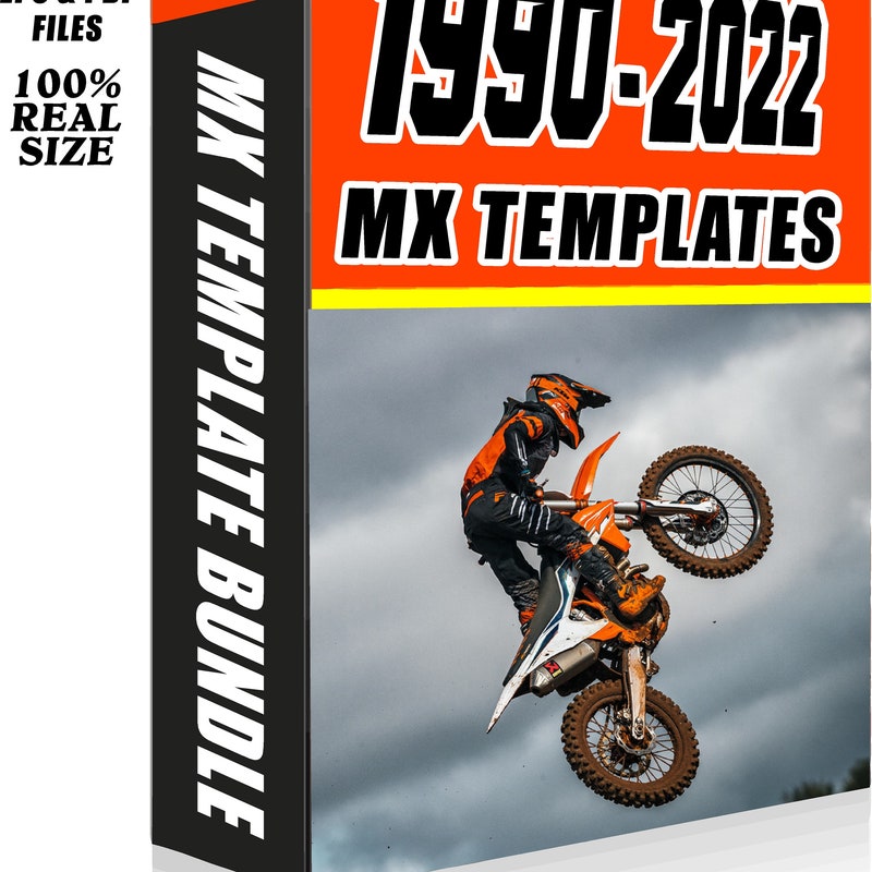 Motocross Resume Template - Etsy