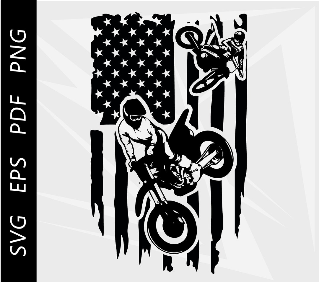 Motocross Flag, Motocross Clipart, Mx Shirt Design, Dirt Bike, Svg,eps ...