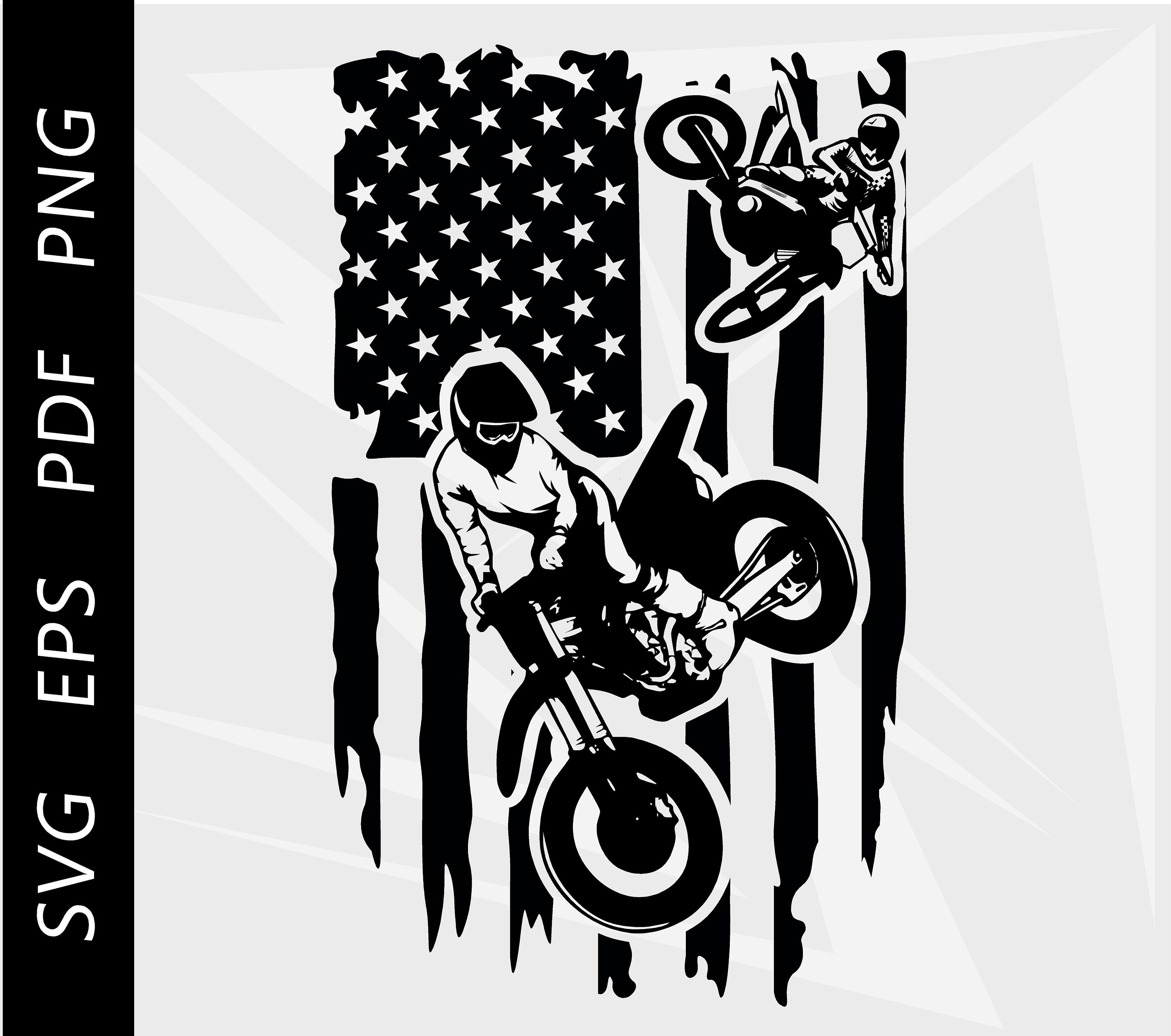 Motocross Flag, Motocross Clipart, Mx Shirt Design, Dirt Bike, Svg,eps ...