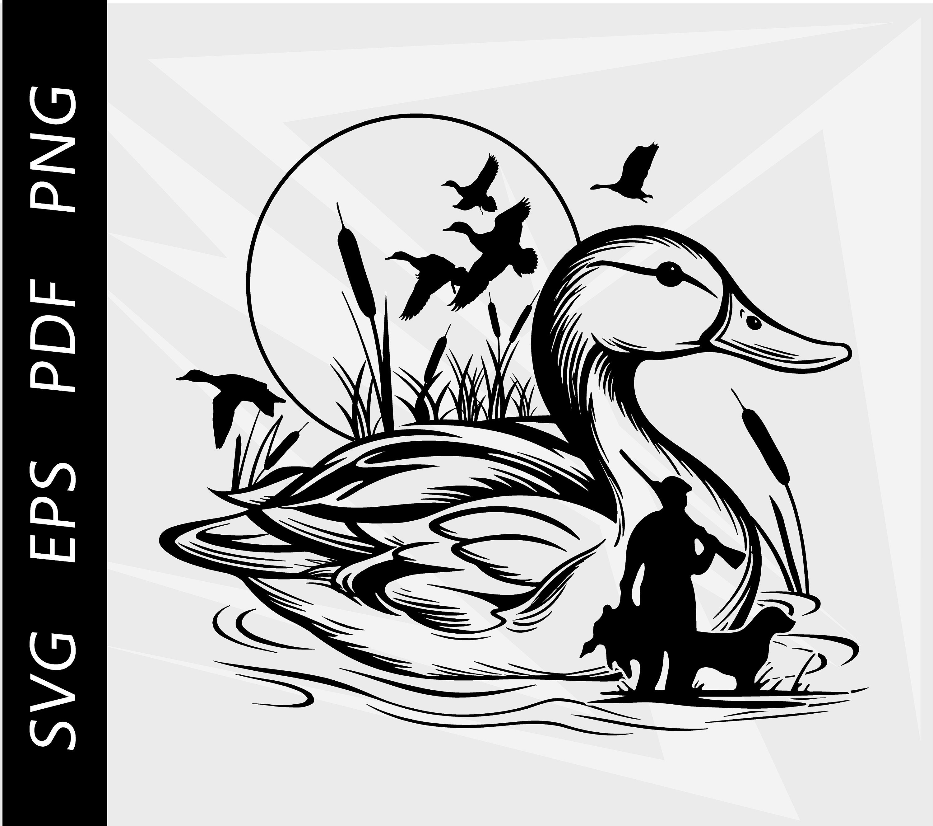 Duck Hunting Vector Design, Duck Hunting , Duck, Waterfowl Design, Lab ...