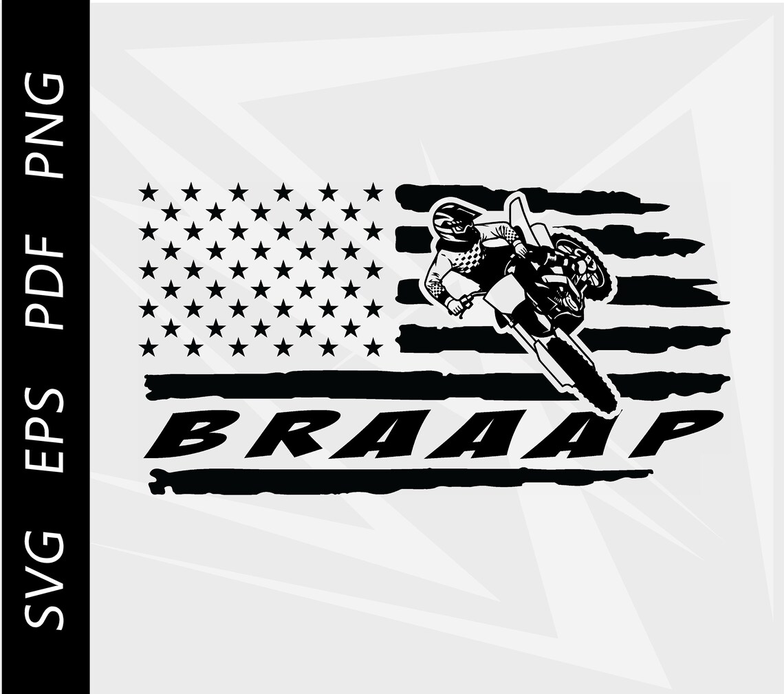 Motocross Braaap Flag, Motocross Clipart, Mx Shirt Design, Dirt Bike ...