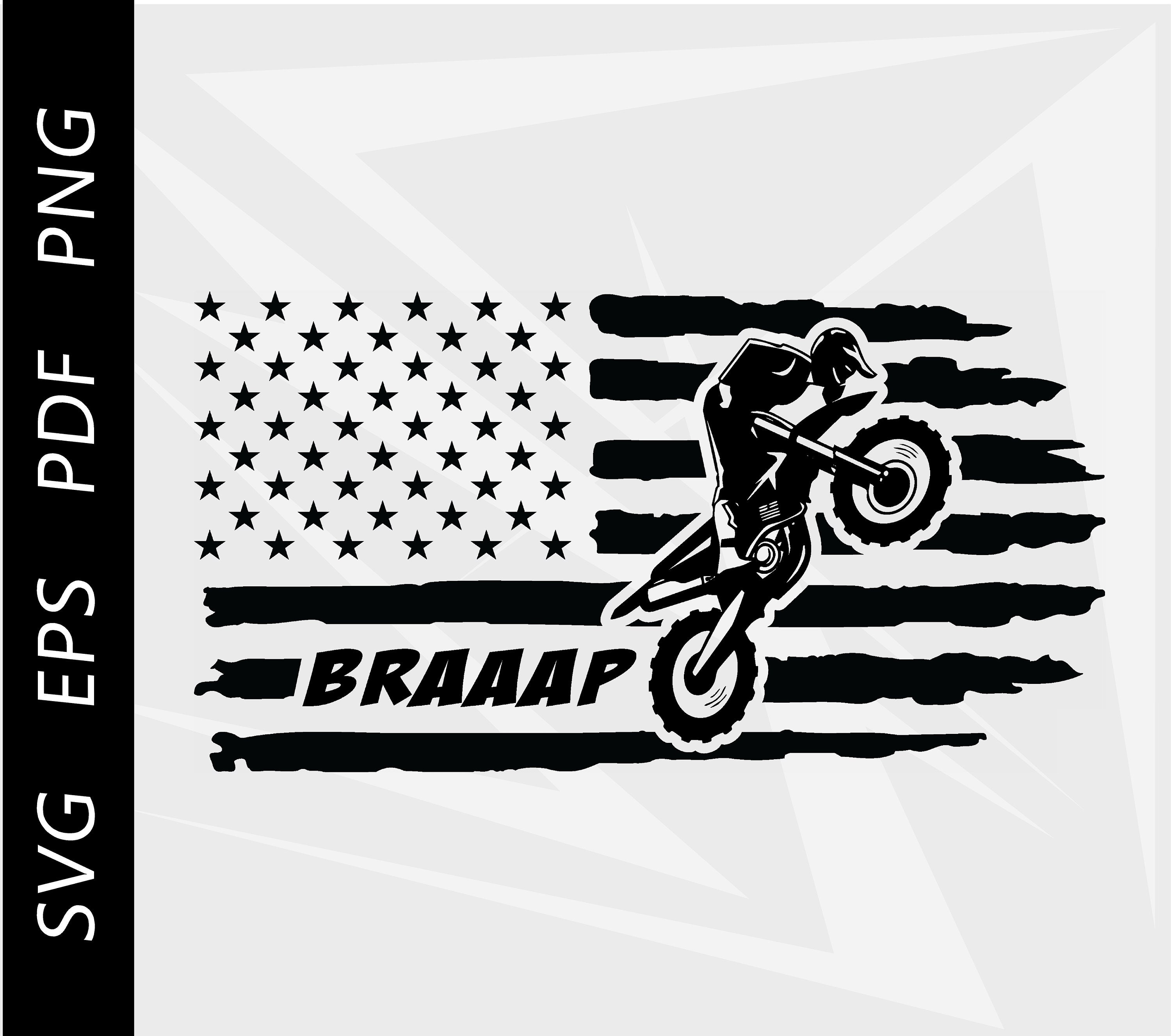 Motocross Braaap Flag, Motocross Clipart, Mx Shirt Design, Dirt Bike ...