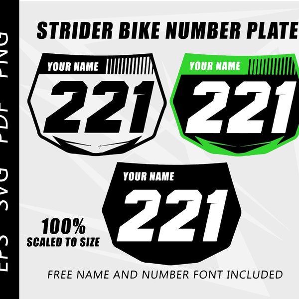 Motocross Number Plate Svg - Etsy Australia
