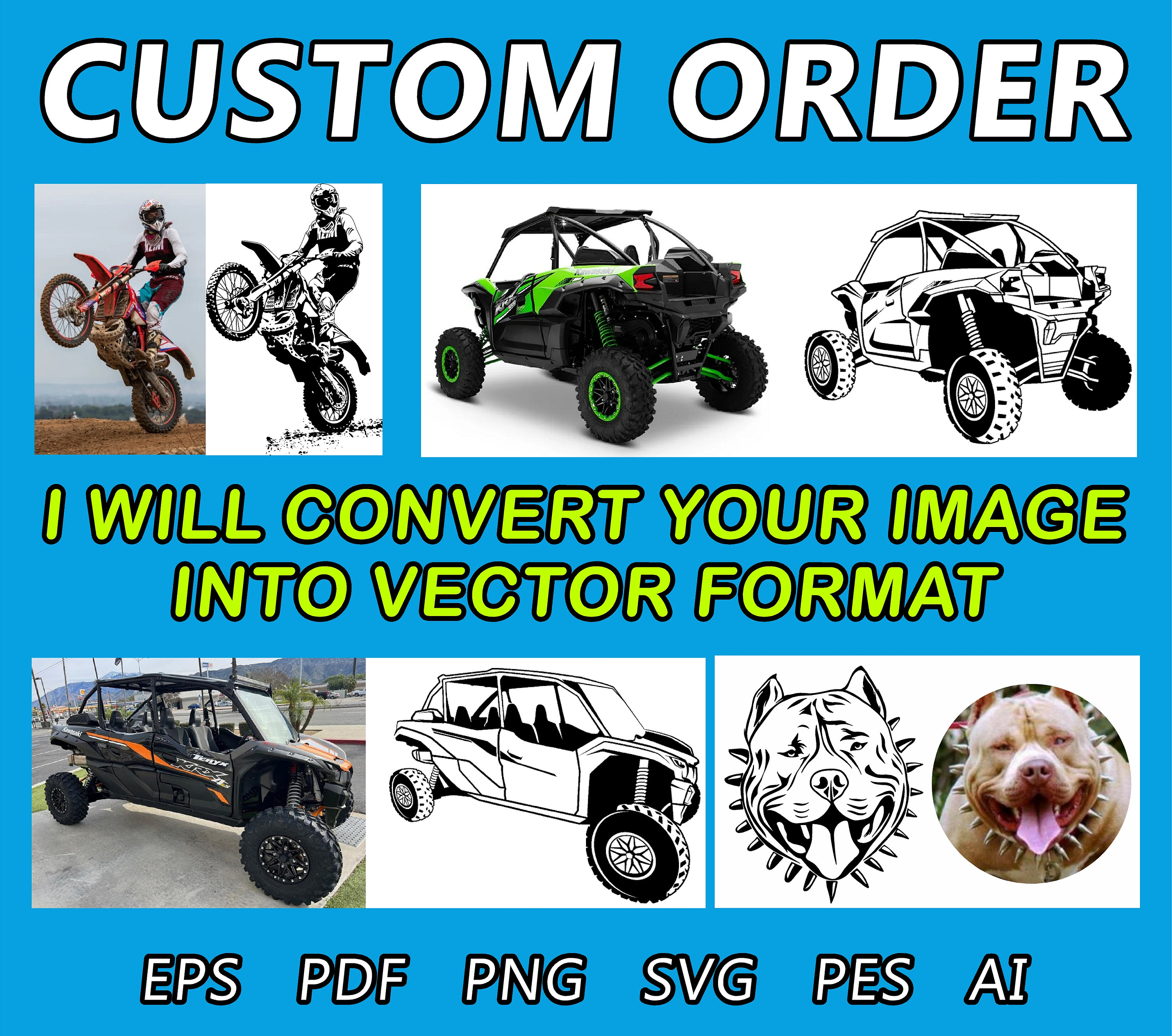 Custom Order Vector Tracing Svg Conversion File Conversion - Etsy
