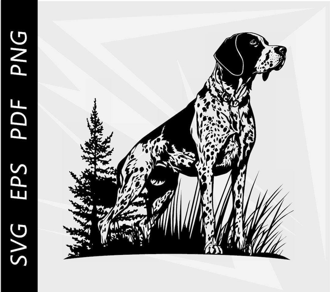 German Shorthaired Pointer Hunting Design, GSP, Pointer Dog , Pheasant ...