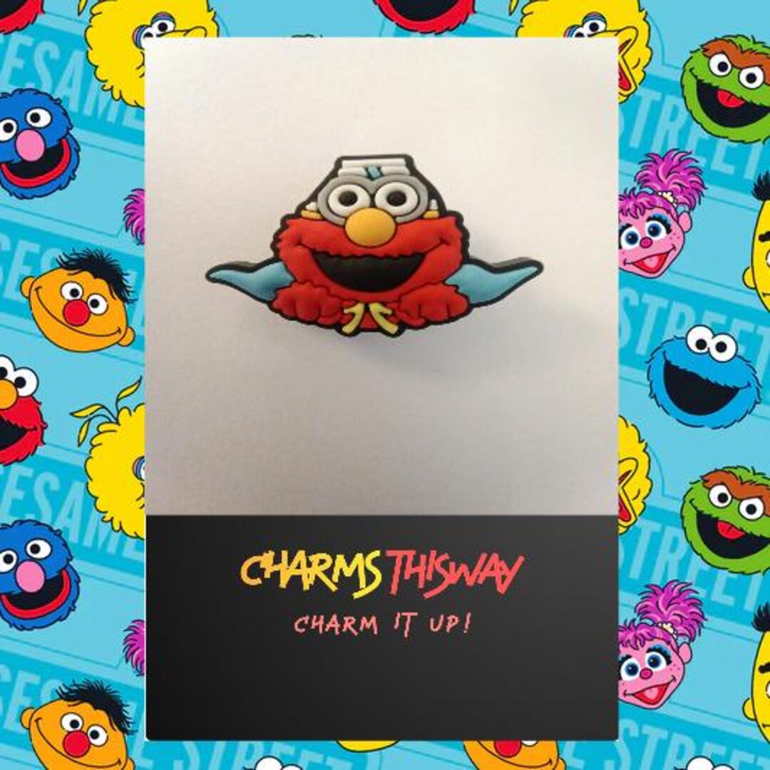 SUPER Elmo Sesame Street Crocs Charms - Etsy