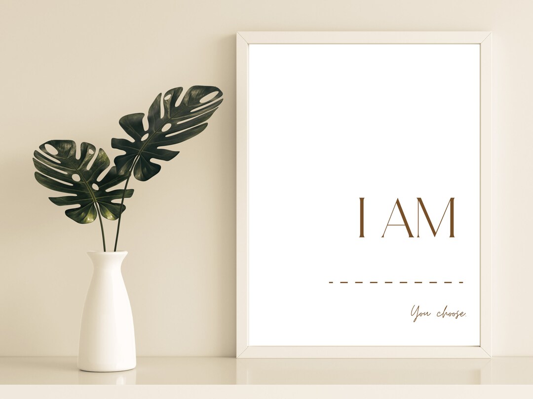 I Am ... Gold Poster Motivational Poster Printable Strong Gentle Woman ...
