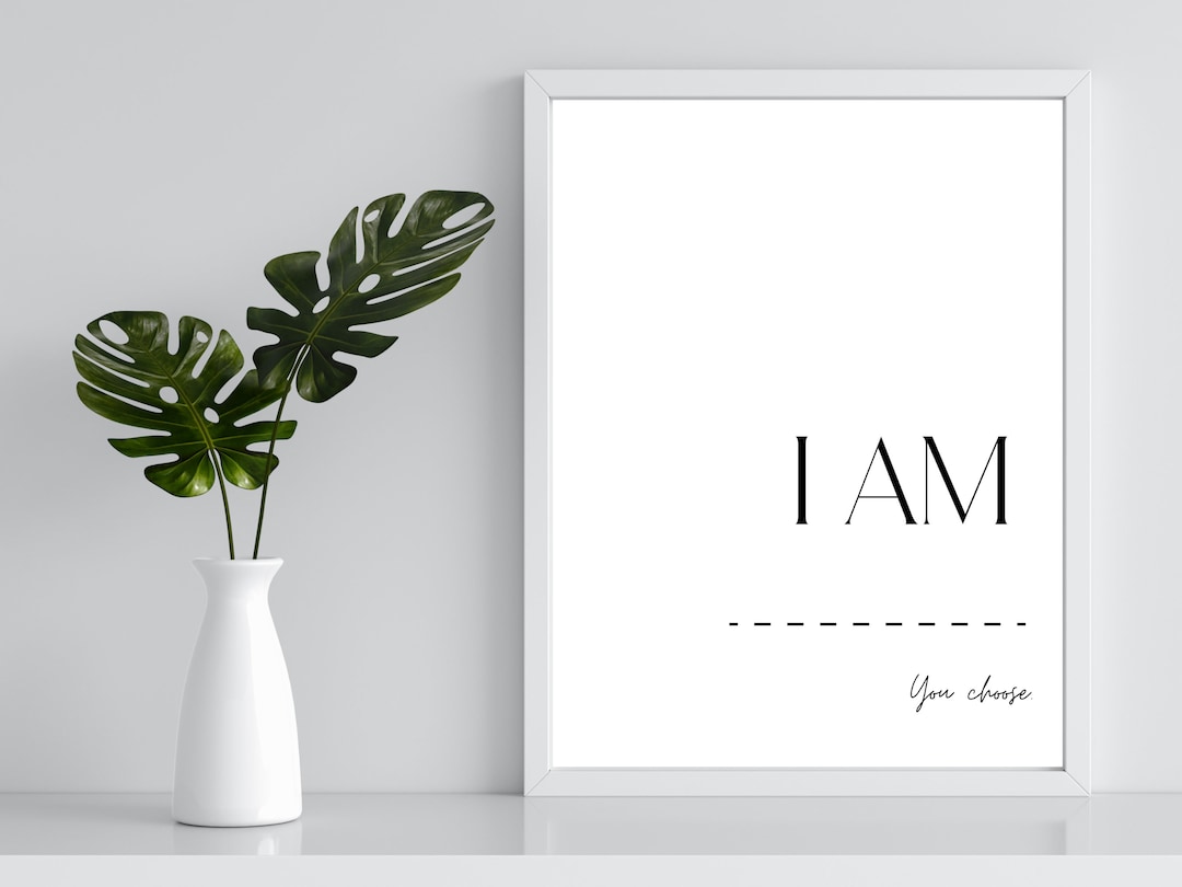 I Am ... Poster Motivational Poster Printable Strong Gentle Woman ...