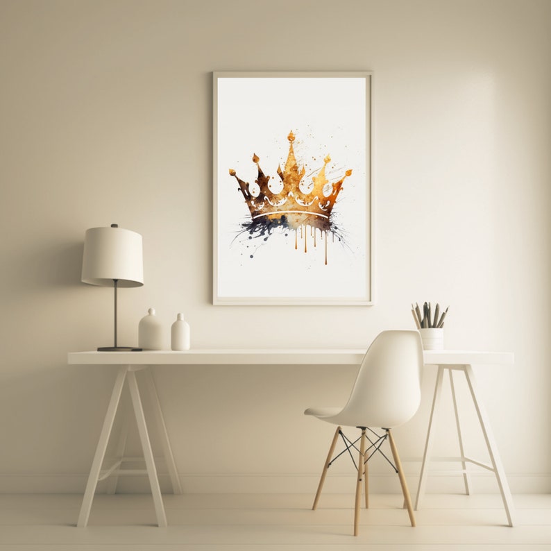 Crown Queen Royalty Poster Motivational Poster - Etsy