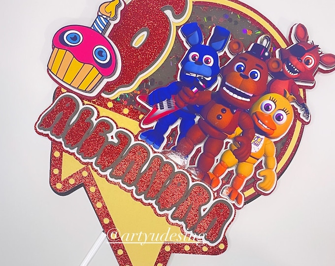 Five Nights at Freddy's Cake Topper FNAF Birthday Cake Topper 5 Nights ...