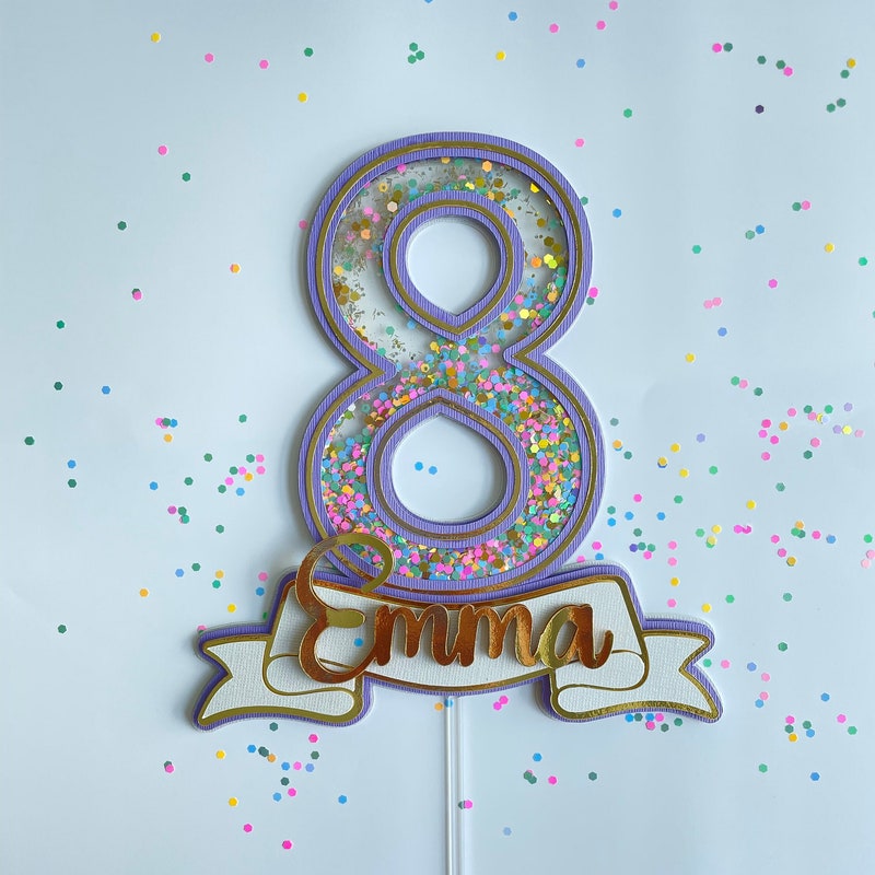 Number Cake Topper - Etsy