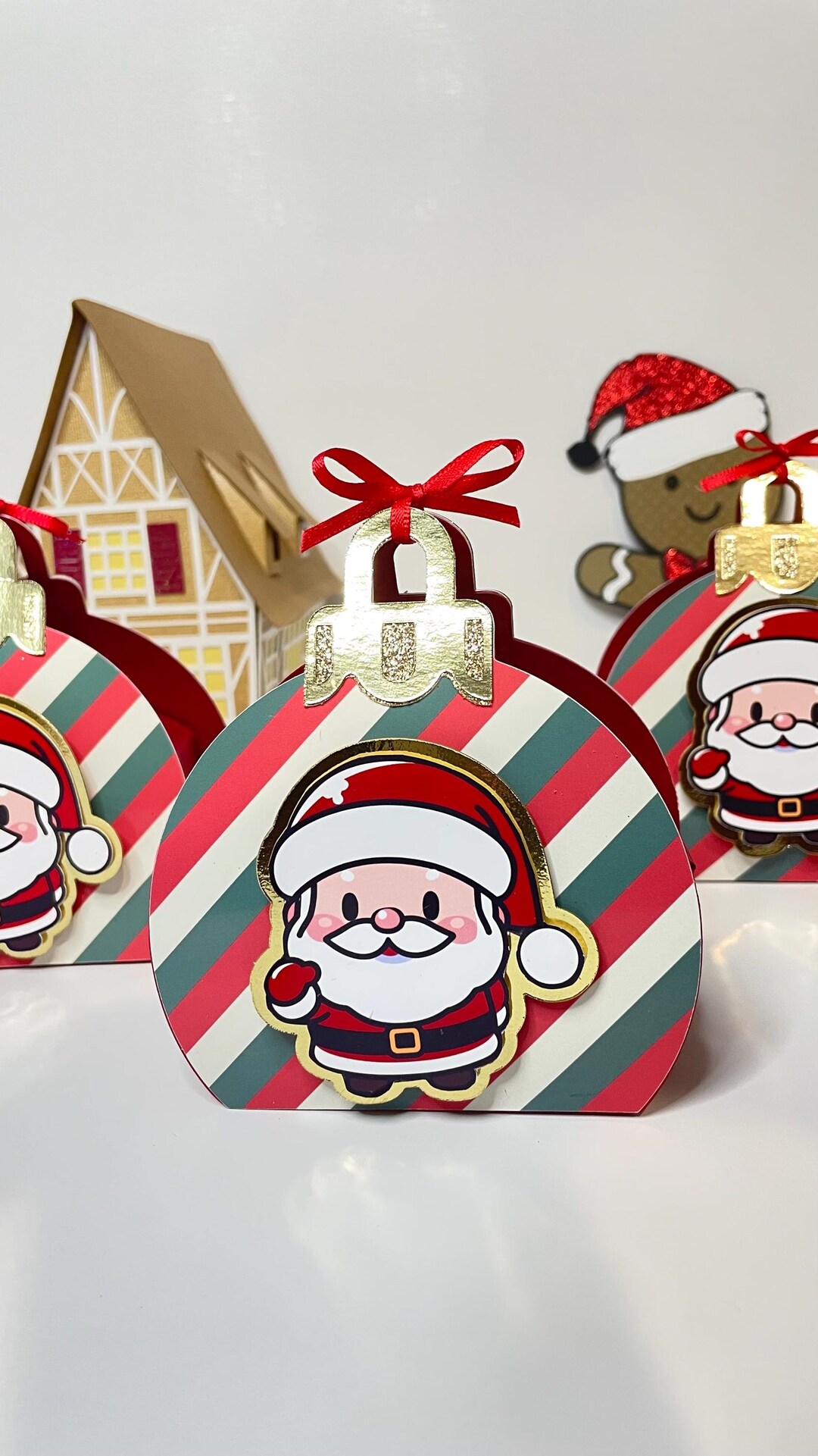 Personalized Christmas Ornament Candy Box, Holiday Favor Box - Etsy