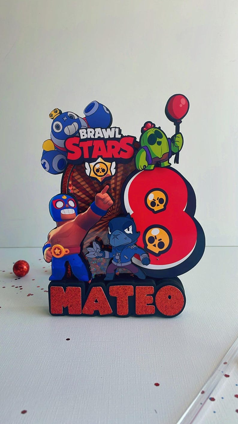 Brawl Stars Cake Topper: Personalized Birthday Party Decoration - Etsy