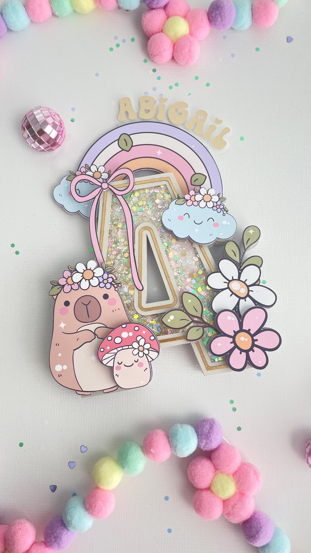 Capybara Cake Topper, Capybara Birthday Party Decoration. - Etsy