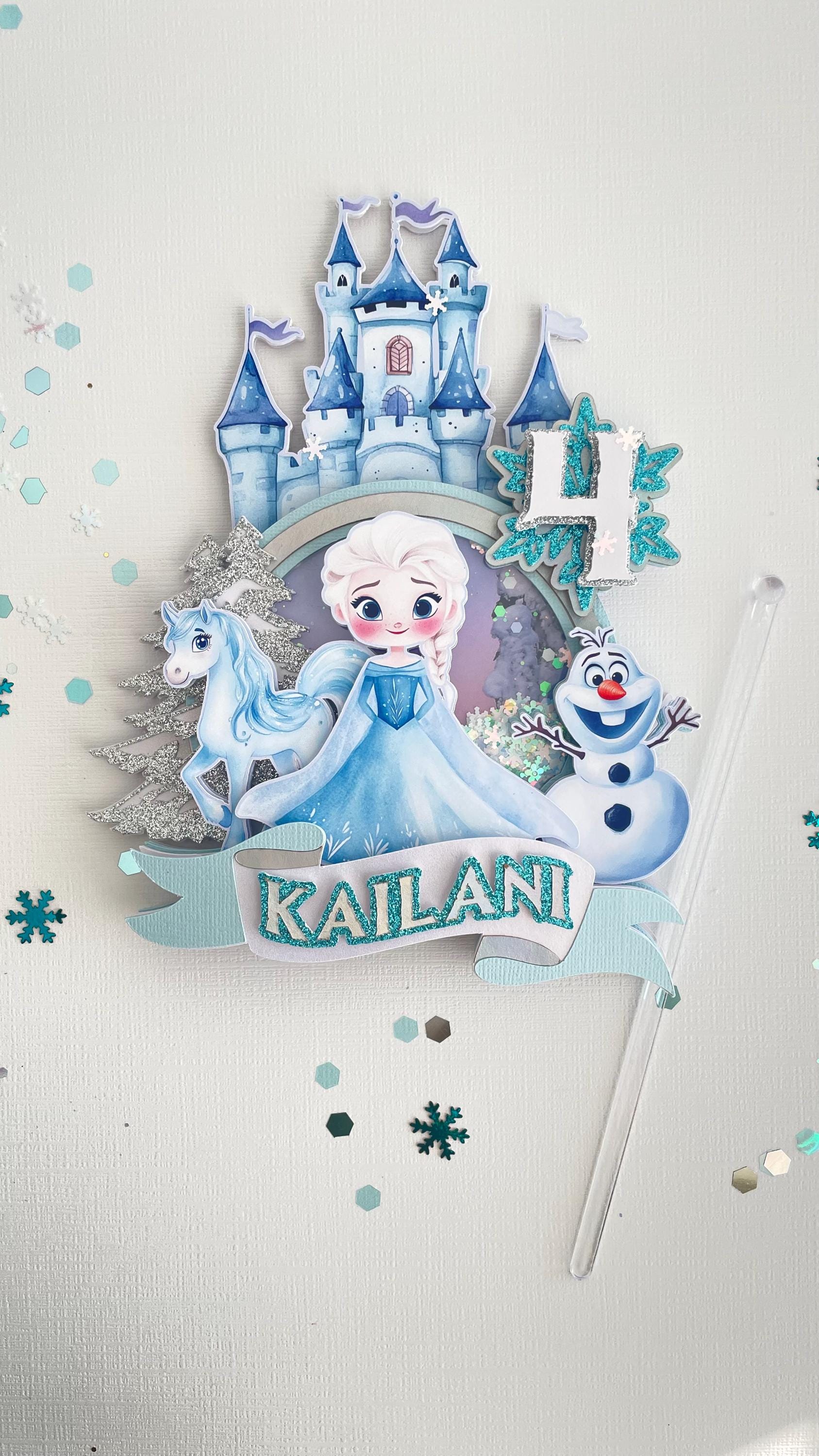 Elsa Cake Topper: Frozen Birthday Party Decor. - Etsy