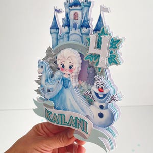 Elsa Cake Topper: Frozen Birthday Party Decor. - Etsy