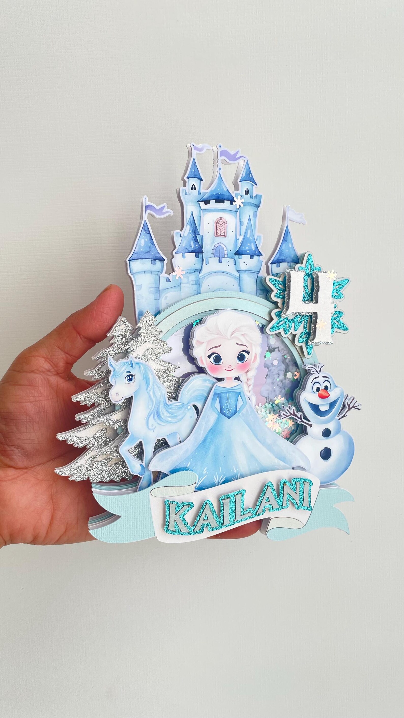 Elsa Cake Topper: Frozen Birthday Party Decor. - Etsy