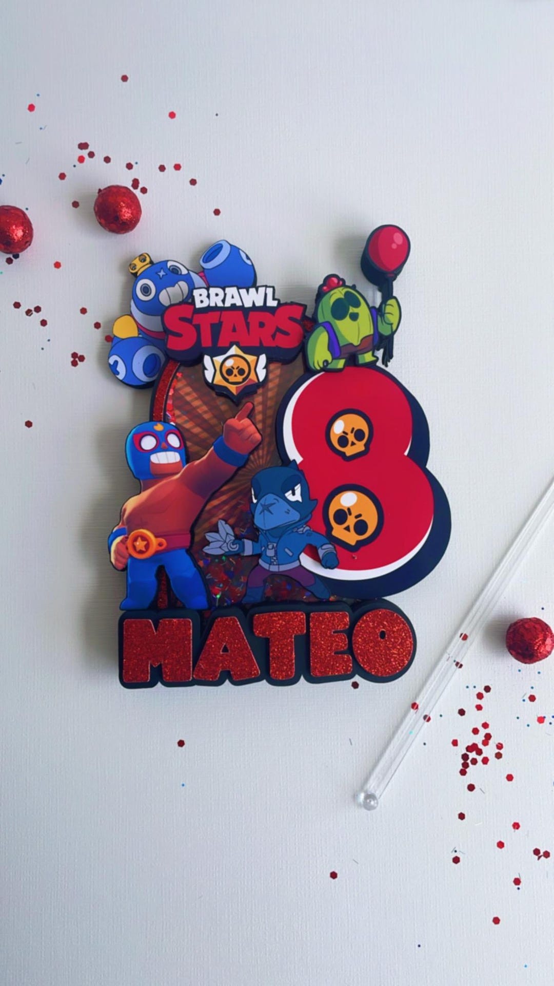 Brawl Stars Cake Topper: Personalized Birthday Party Decoration - Etsy