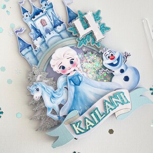 Elsa Cake Topper: Frozen Birthday Party Decor. - Etsy