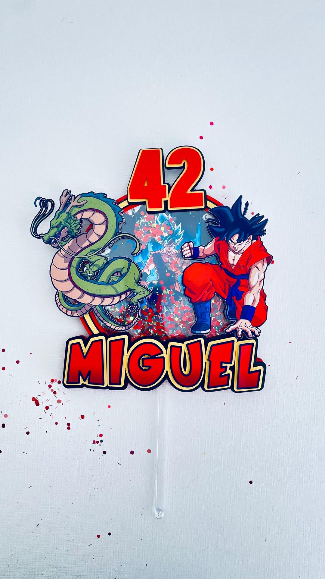 Dragon Ball Z Cake Topper, Goku Cake Topper, Birthday Cake Decoración ...