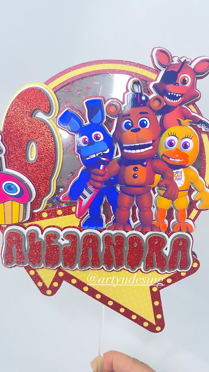 Five Nights at Freddy's Cake Topper, Party Decoration Five Nights ...