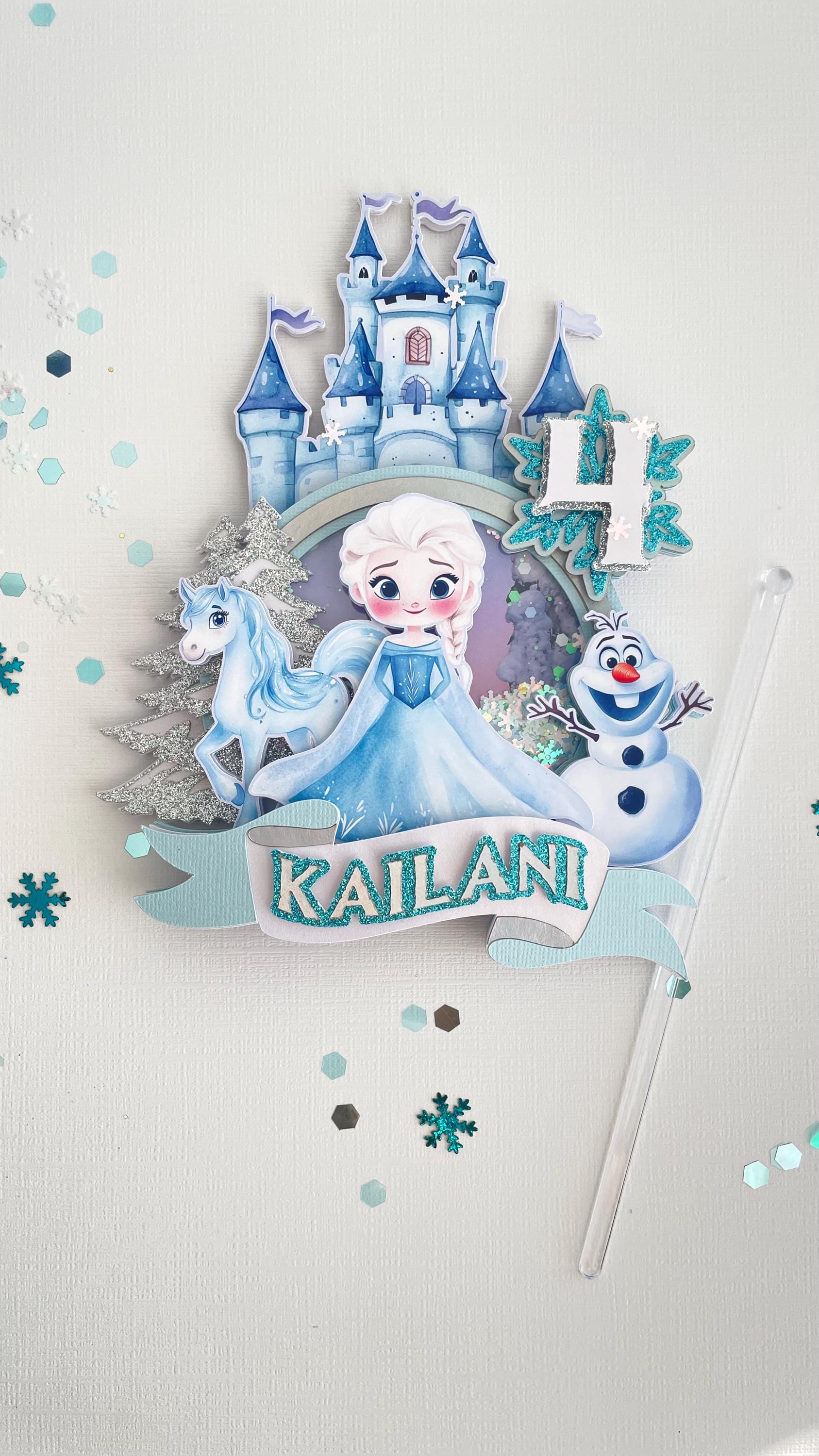 Elsa Cake Topper: Frozen Birthday Party Decor. - Etsy