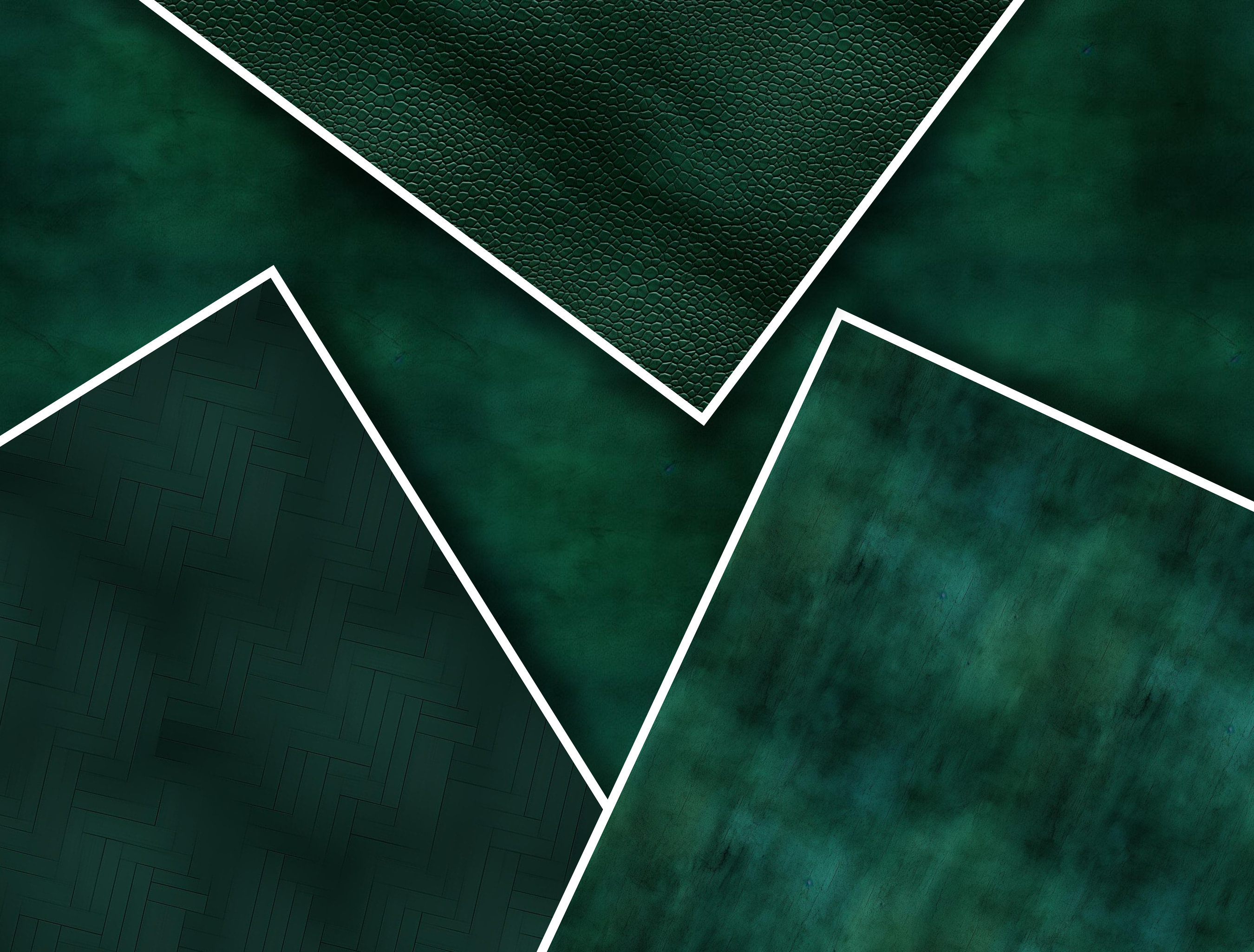 Dark Green Background Patterns Bundle, 12 Seamless Digital Patterns, Scrapbook Paper, Instant ...