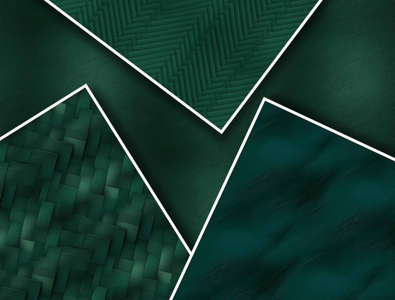 Dark Green Background Patterns Bundle, 12 Seamless Digital Patterns ...