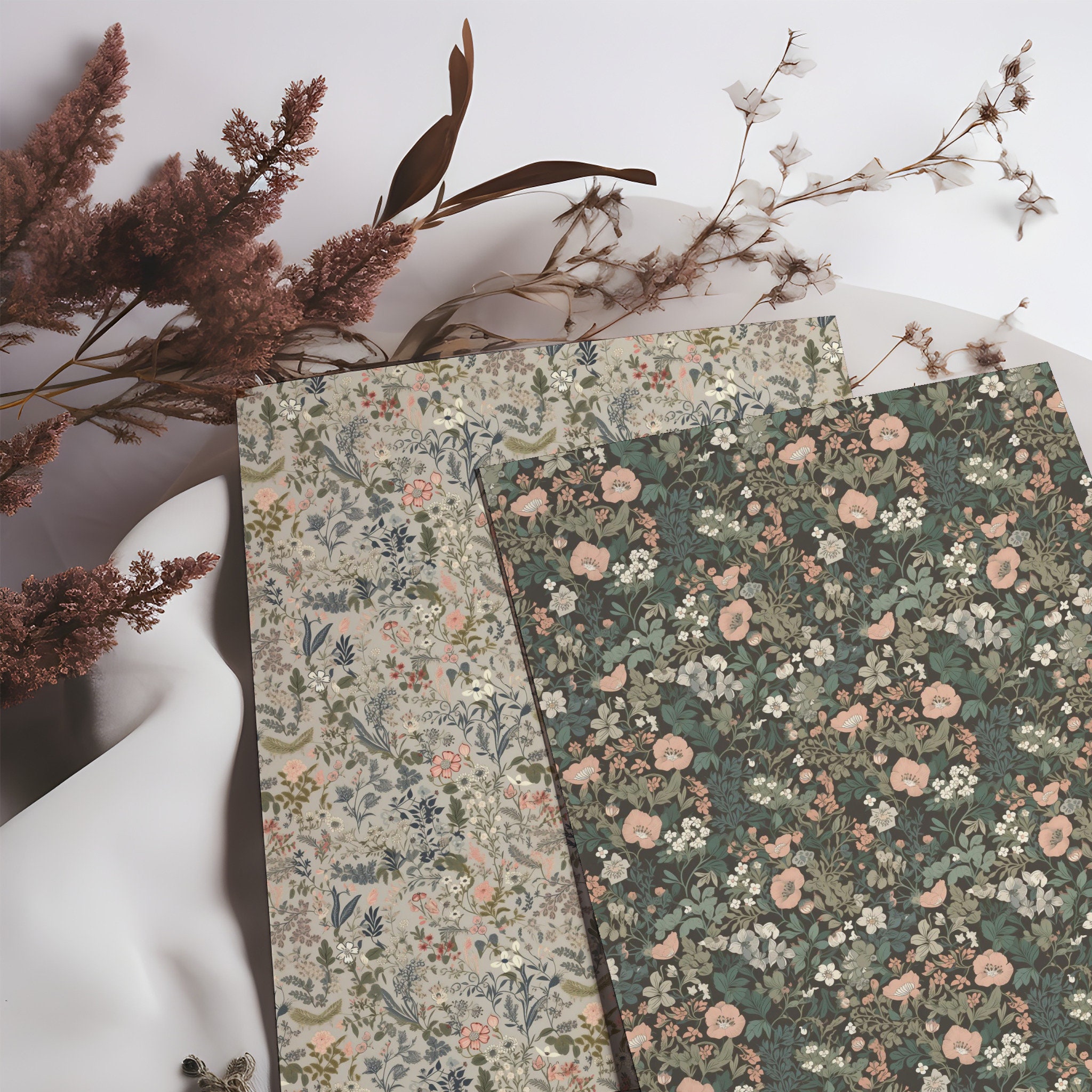 English Country Garden Floral Patterns Bundle - 10 Pattern Bundle for ...