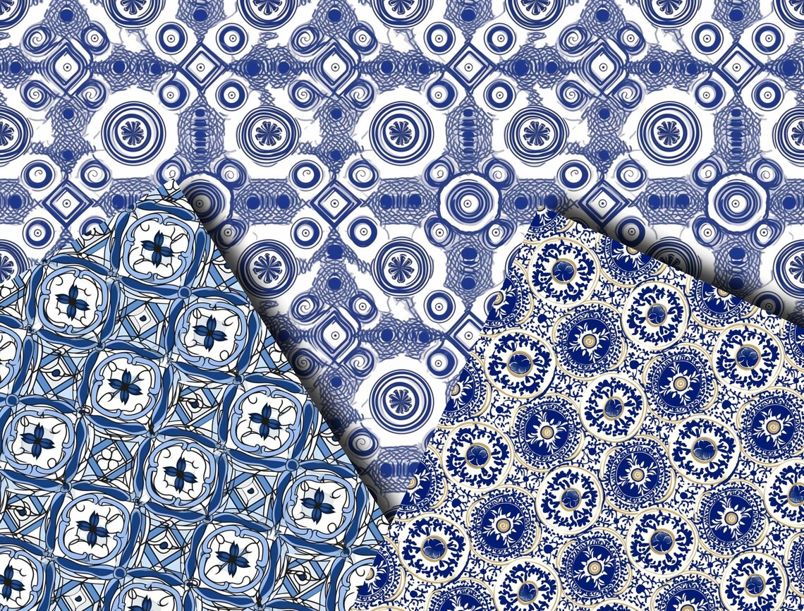 Greek Tile Digital Paper Bundle Seamless Patterns for Commercial Use - Etsy