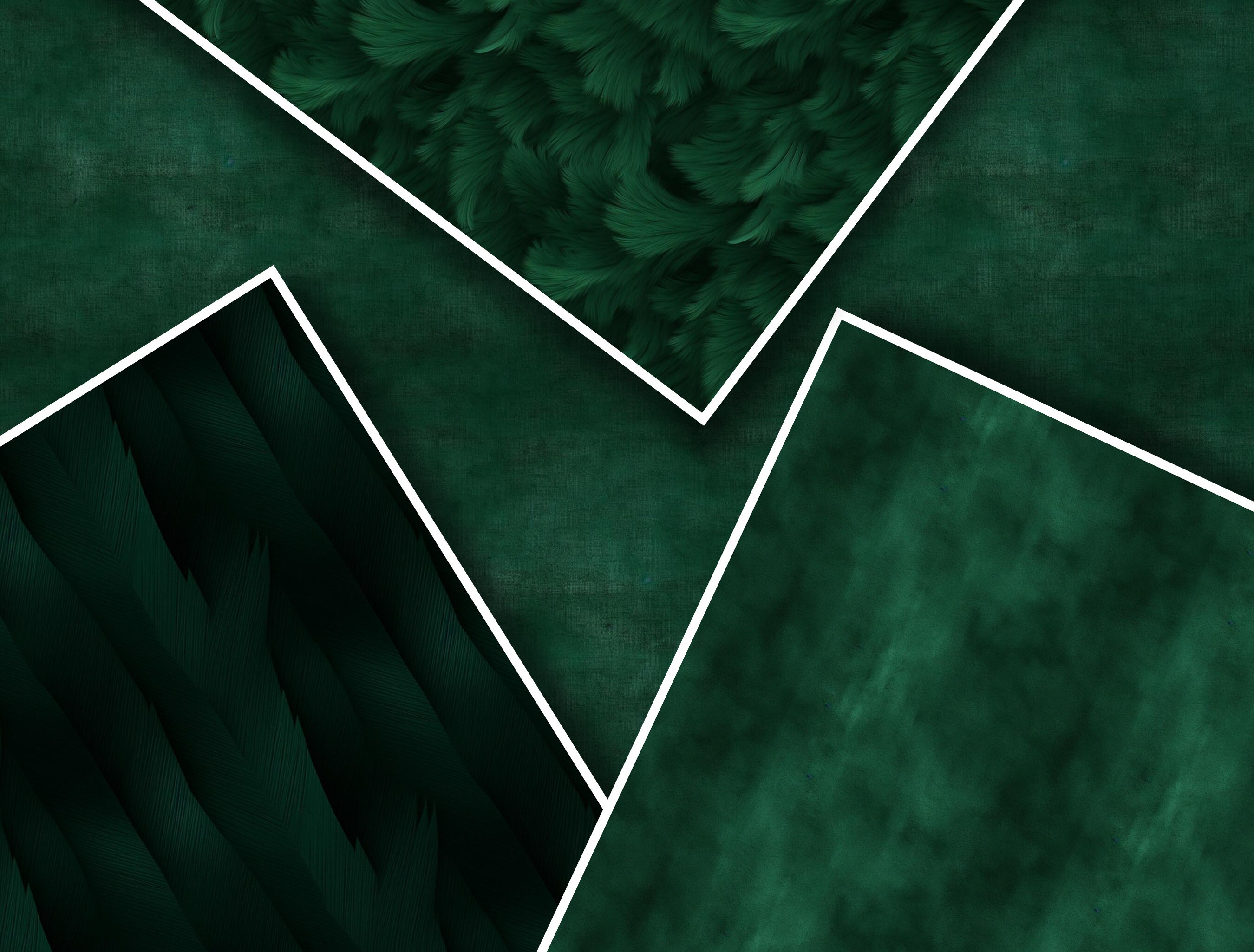 Dark Green Background Patterns Bundle, 12 Seamless Digital Patterns ...