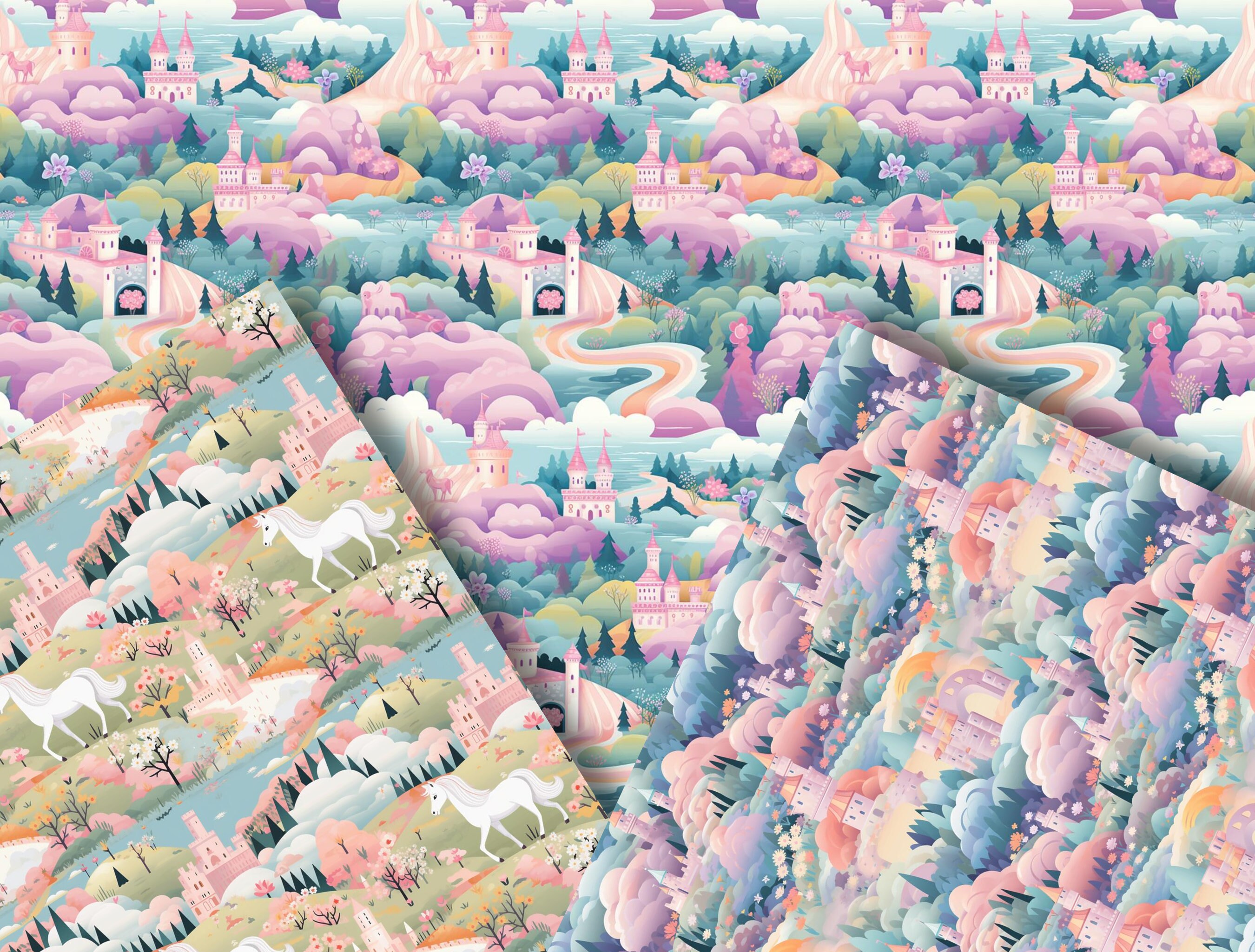 Enchanted Fairytale Dreams - 10 Pattern Bundle - Digital Paper Bundle ...