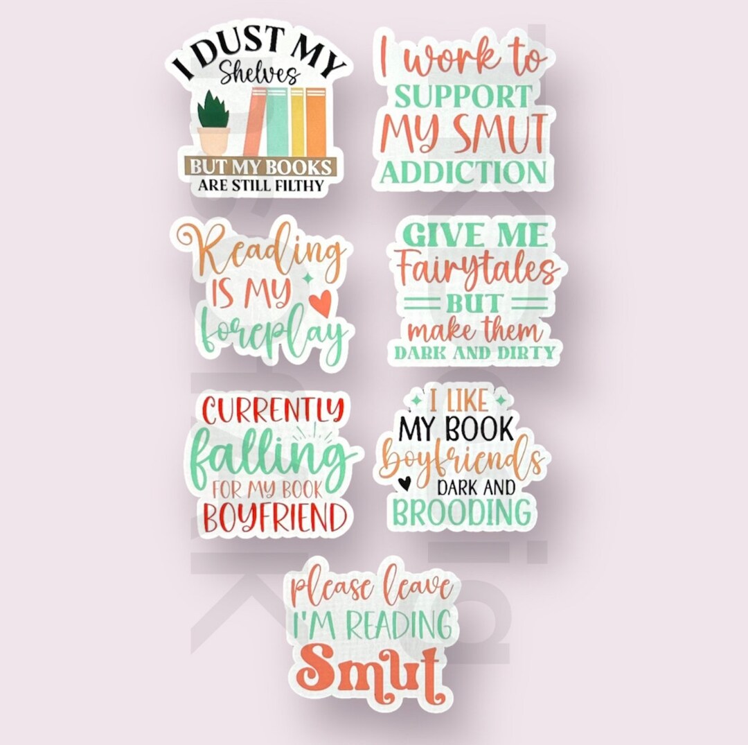 Smut Sticker Book Boyfriend Book Sticker Laptop Sticker Kindle Sticker ...