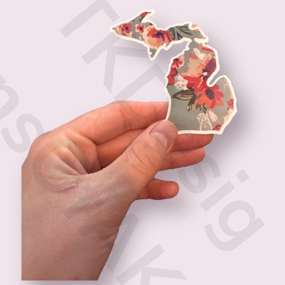 Michigan Sticker Upper Peninsula Sticker Lower Peninsula Sticker Laptop ...