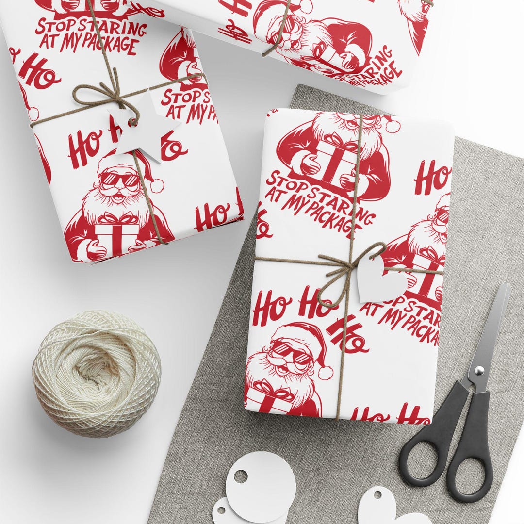 Wrapping Paper Funny Wrapping Paper Christmas Wrapping Paper Unique ...