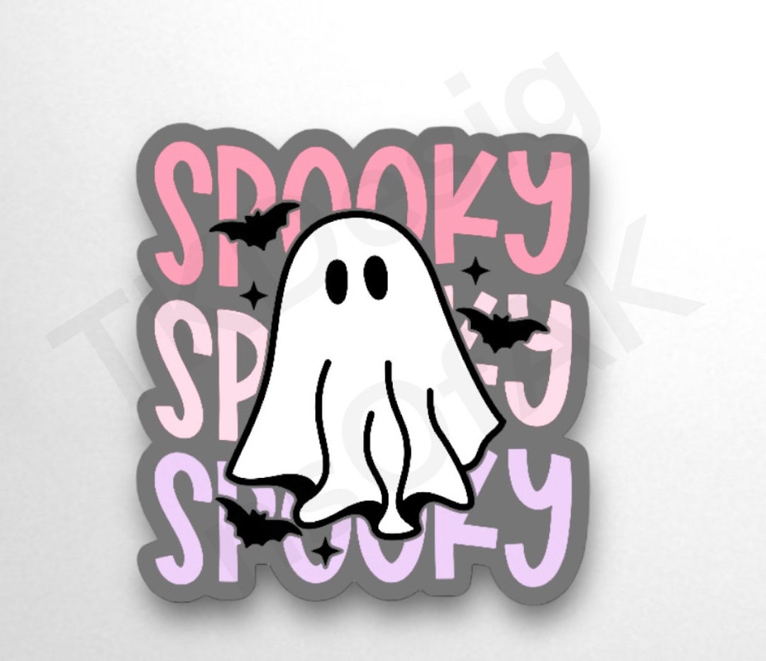Spooky Ghost Sticker Stanley Sticker Halloween Sticker - Etsy